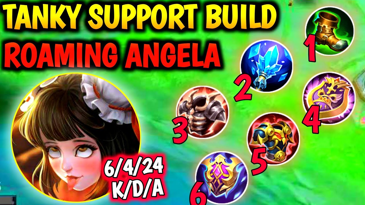 ANGELA SHANGHAI MAIDEN SUPPORT EMBLEM + TANKY BUILD 2022 | Gina ...