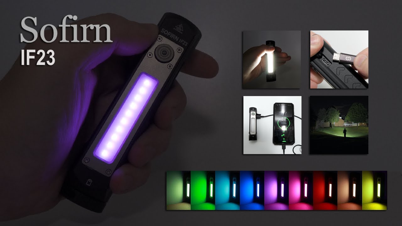 Sofirn IF23 | 4000 lumens | Front, Side & RGB LED lights | Type-C charging & power bank ...