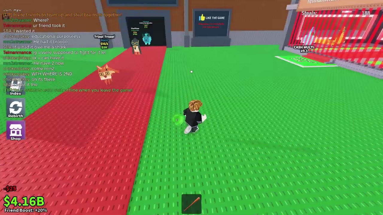 Playing steal a brain rot live with friends - YouTube