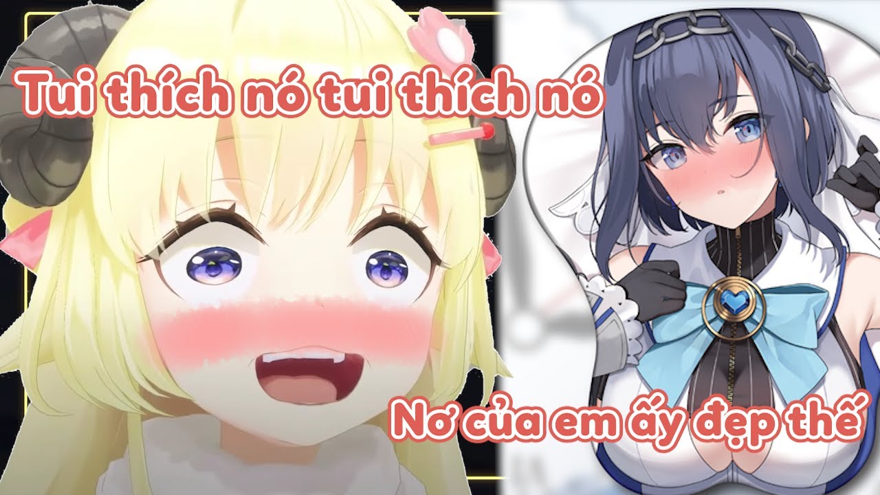 【Hololive Vietsub】Watame-senpai đã thích *boing boing* của Kronii - YouTube