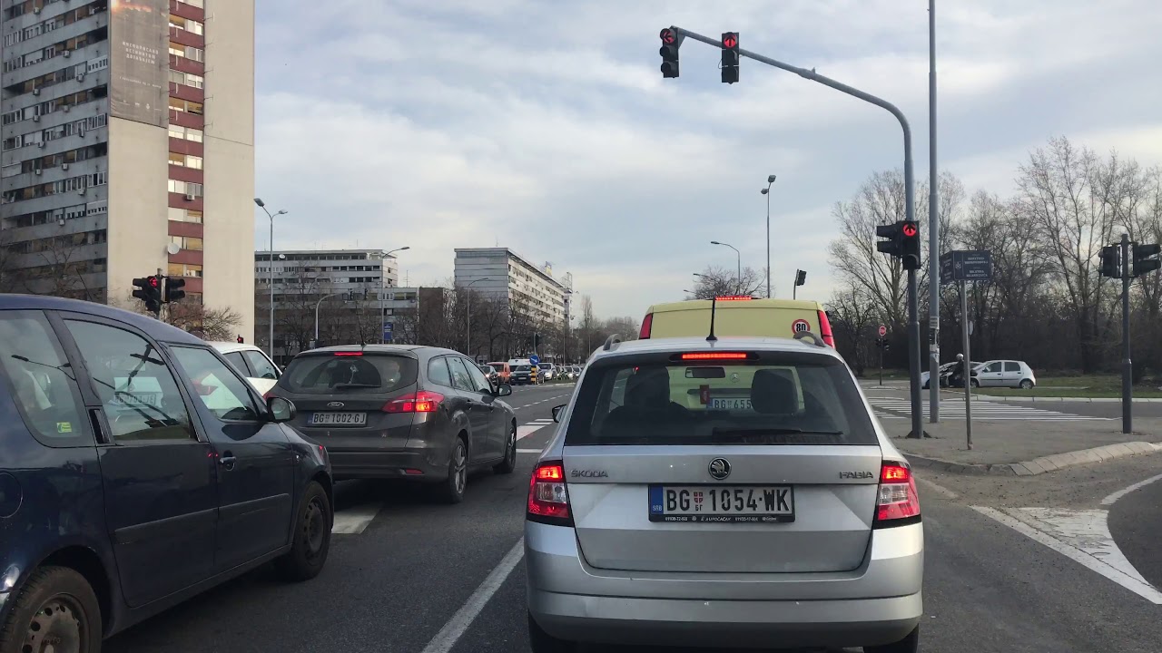 Linija 85 Banovo brdo - Borca 3 time lapse Beograd - YouTube