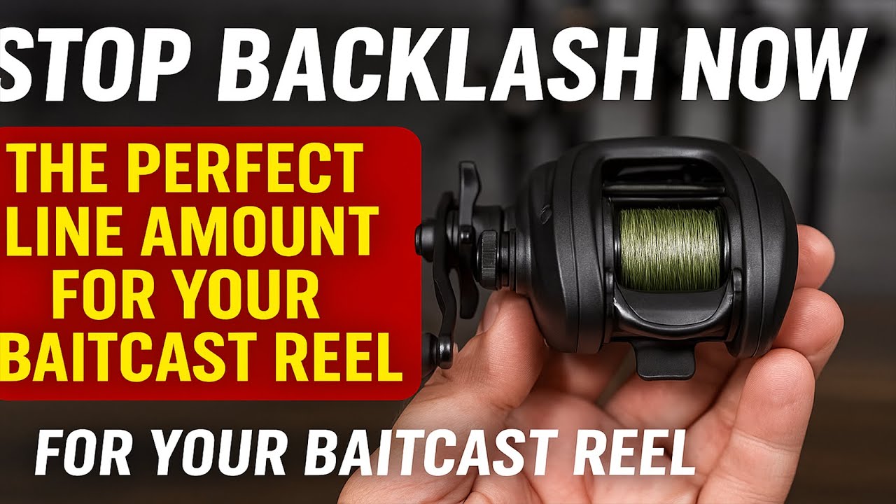 Stop Backlash NOW! The Perfect Line Amount for Your Baitcast Reel - YouTube