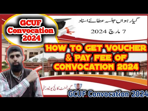 GCUF Convocation 2024 || How to Open GCUF student Portal || Download ...