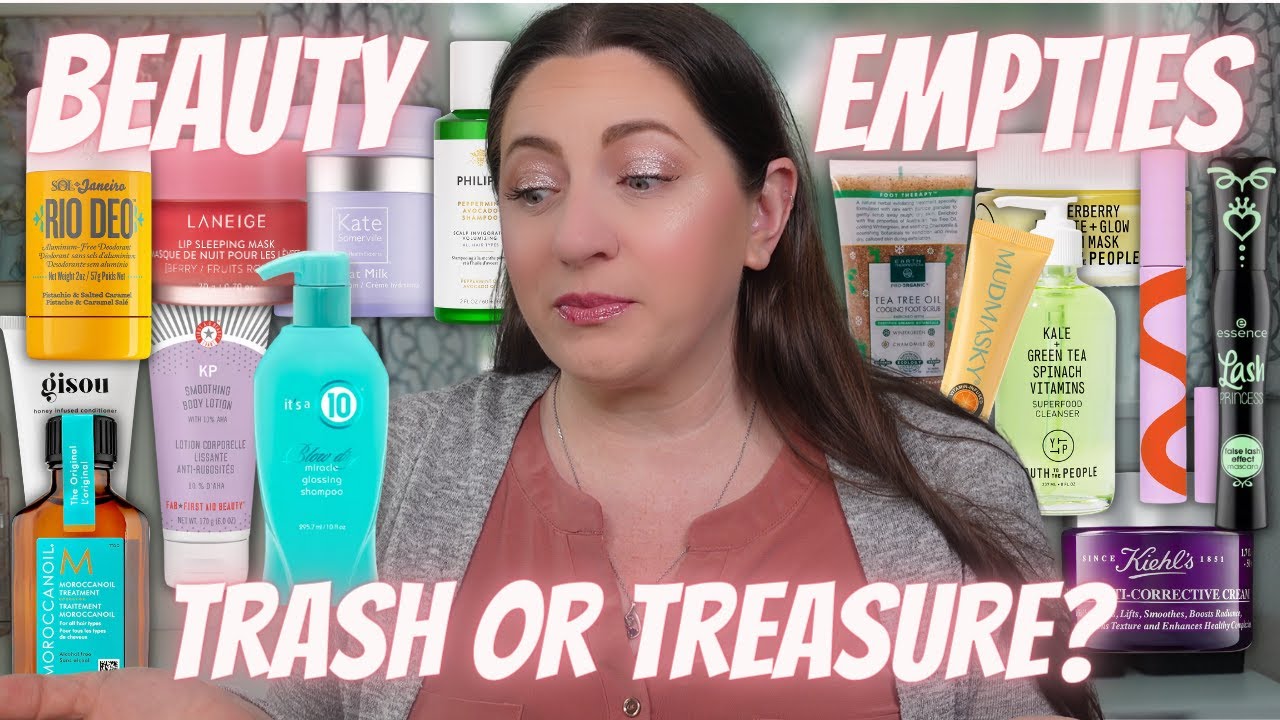 Beauty Empties | 34 Products I’ve Used Up Completely | Trash or Treasure? - YouTube
