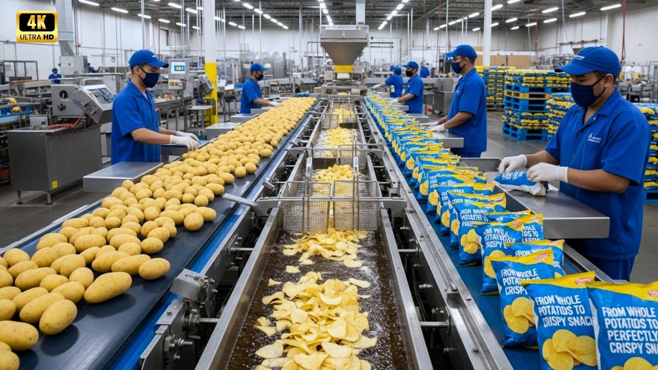 Inside a Modern Potato Chip Factory: From Whole Potatoes to Perfectly ...