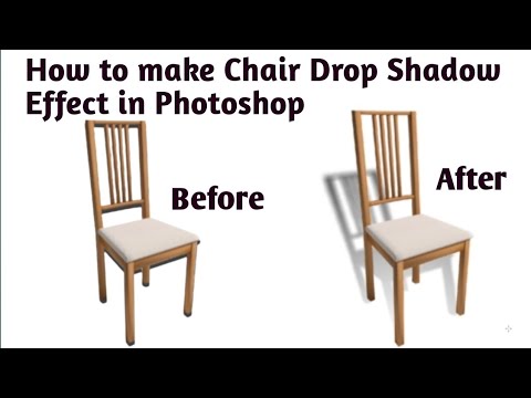 How to Make Chair Drop Shadow Effect in Photoshop | Drop Shadow effect ...
