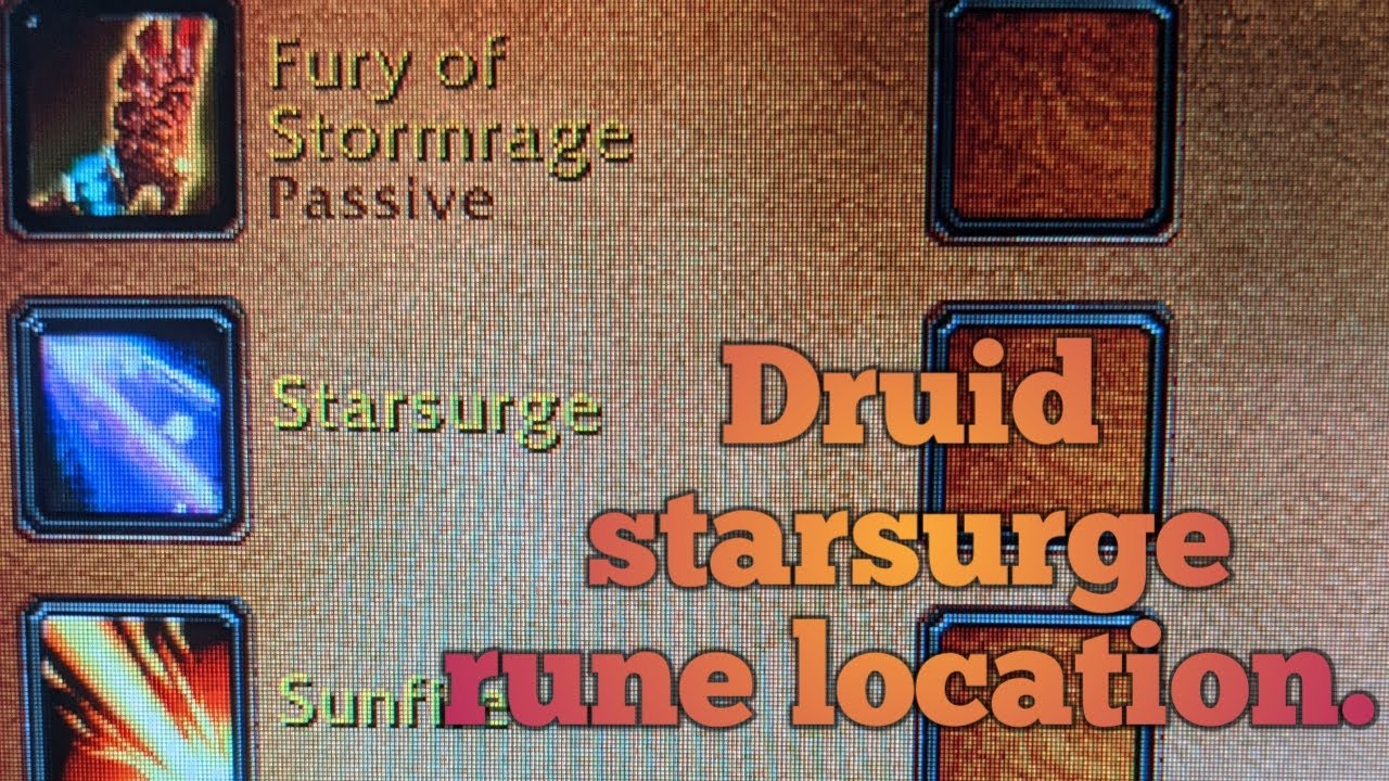 Season of Discovery: Druid Starsurge location. - YouTube