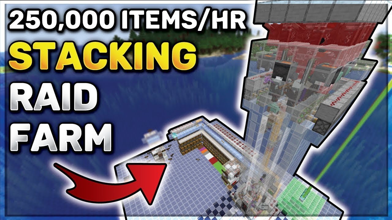 Building Minecraft Stacking Raid Farm by @Chapman_Farms | #3IdiotsSMP ...