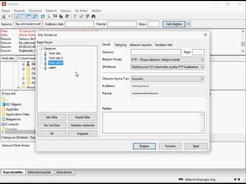 Filezilla - Klasör listesi alınamadı çözümü