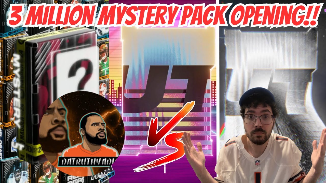 *3 MILLION* MYSTERY PACK OPENING IN MADDEN 24!! PACK BATTLE AGAINST ...