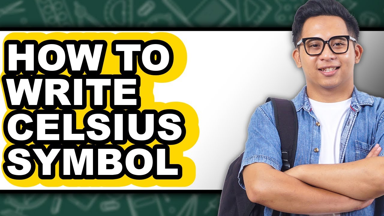 How to Write Celsius Symbol - Step by Step - YouTube