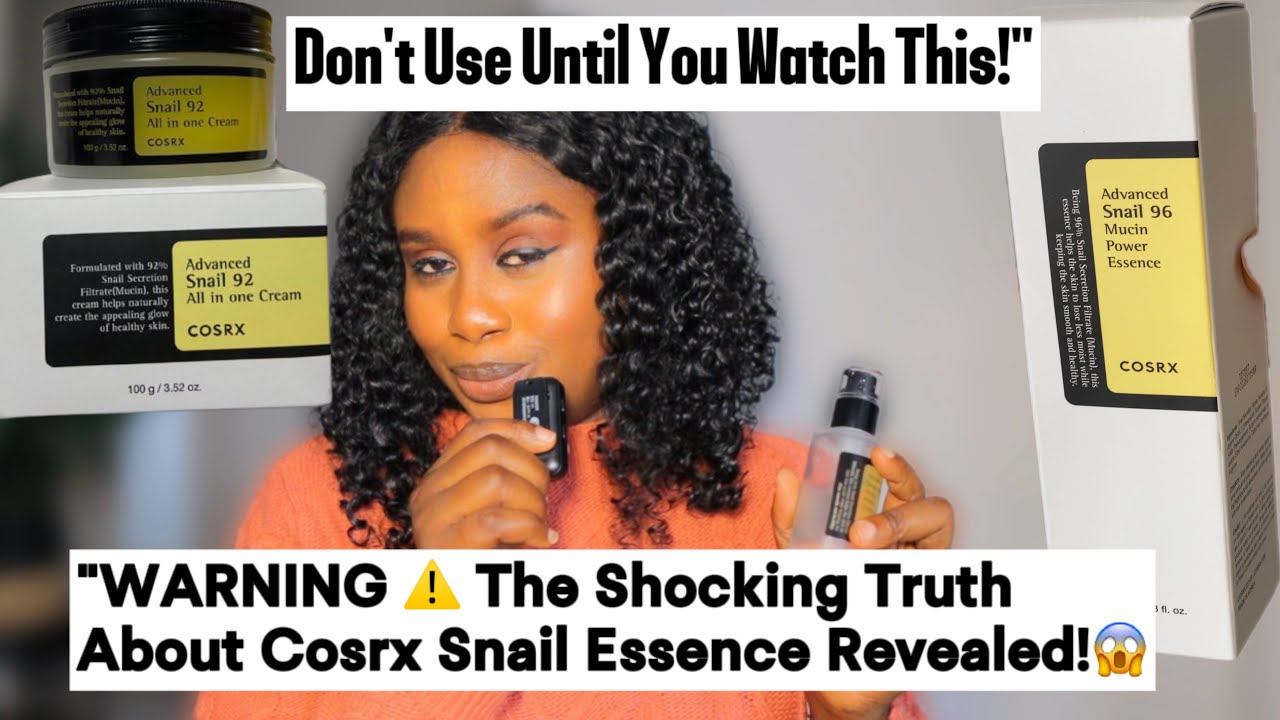"WARNING: The Shocking TruthAbout Cosrx Snail Essence Revealed!😱Don't ...