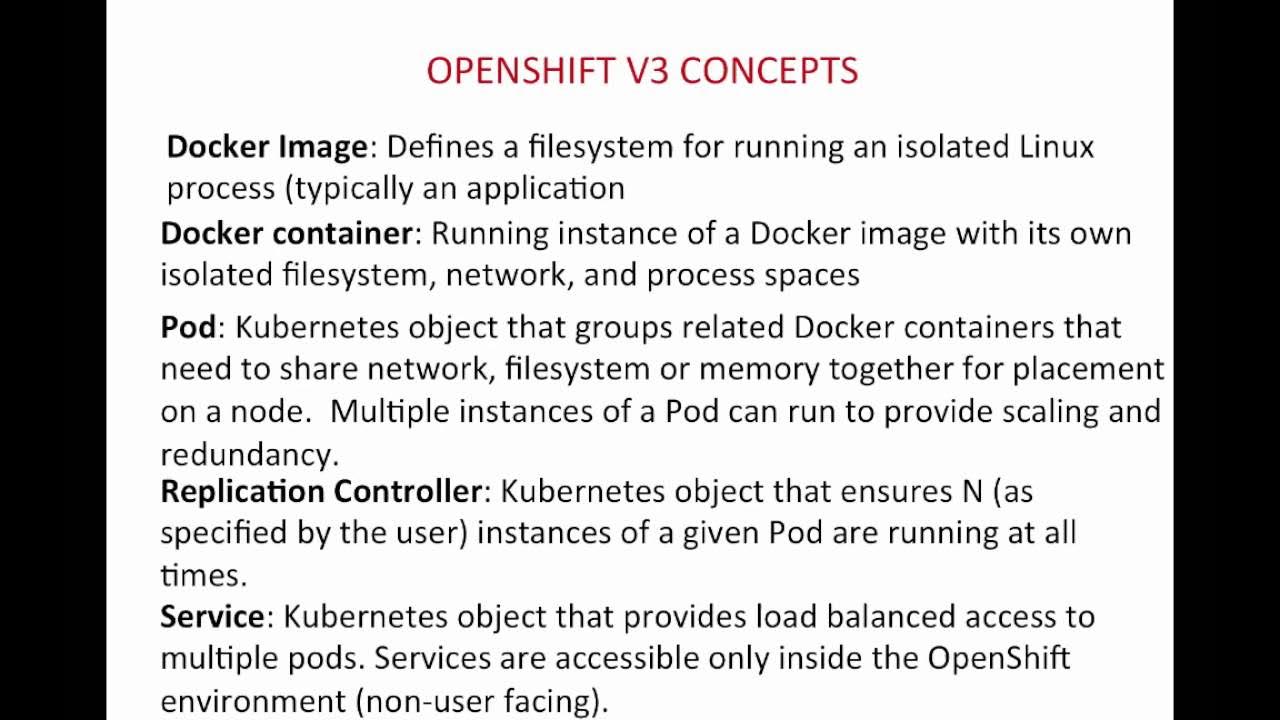 OpenShift 3 Beta Demo Part 1: OpenShift Concepts - YouTube