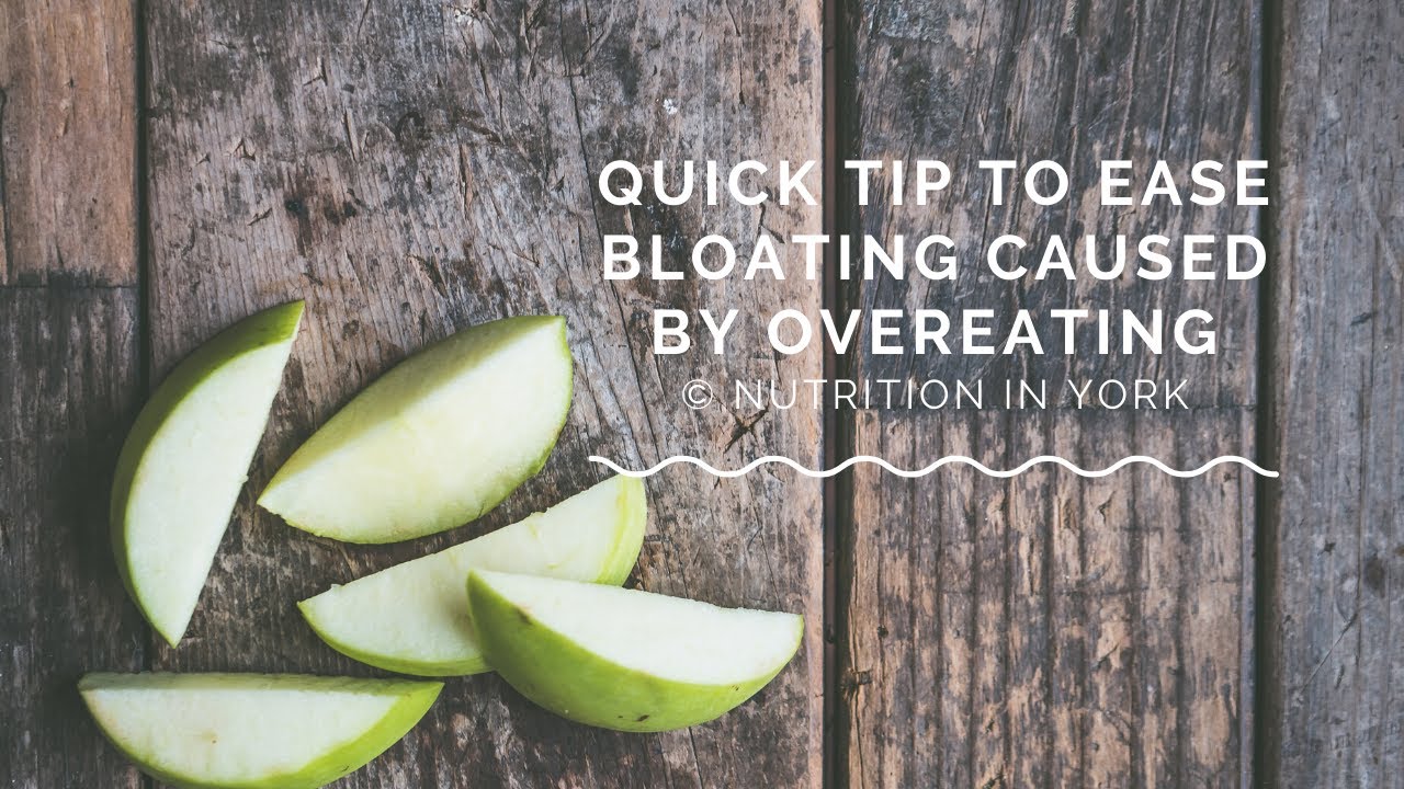 Ease bloating caused by overeating - YouTube