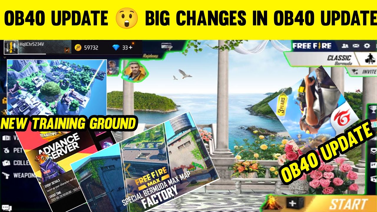 😲OB40 Update Full Details | Ob40 Changes After update Old Free Fire ...