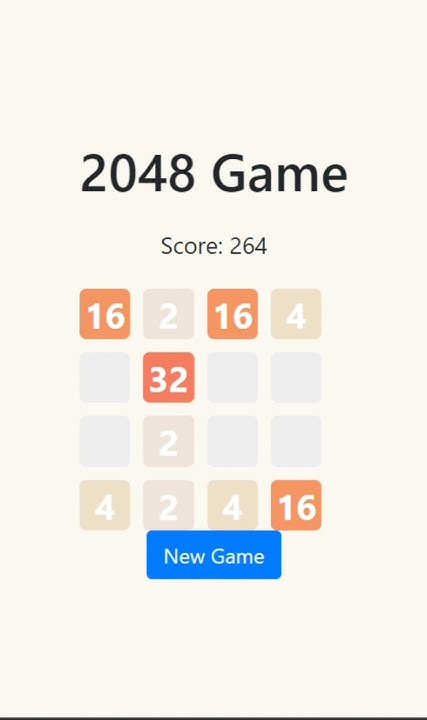2048 Game Using Html Css Bootstrap And Javascript Viralnow Shortvideo Freesourcecode Popular 4072