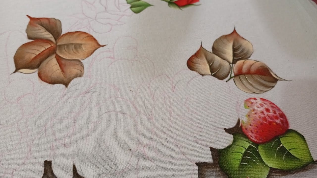pintando folhas secas simples p iniciantes na pintura - YouTube