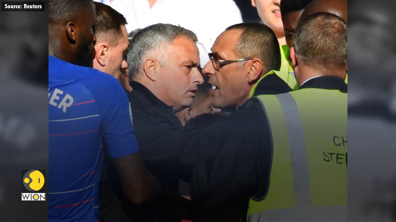Jose Mourinho involves in touchline fight after Chelsea draw - YouTube