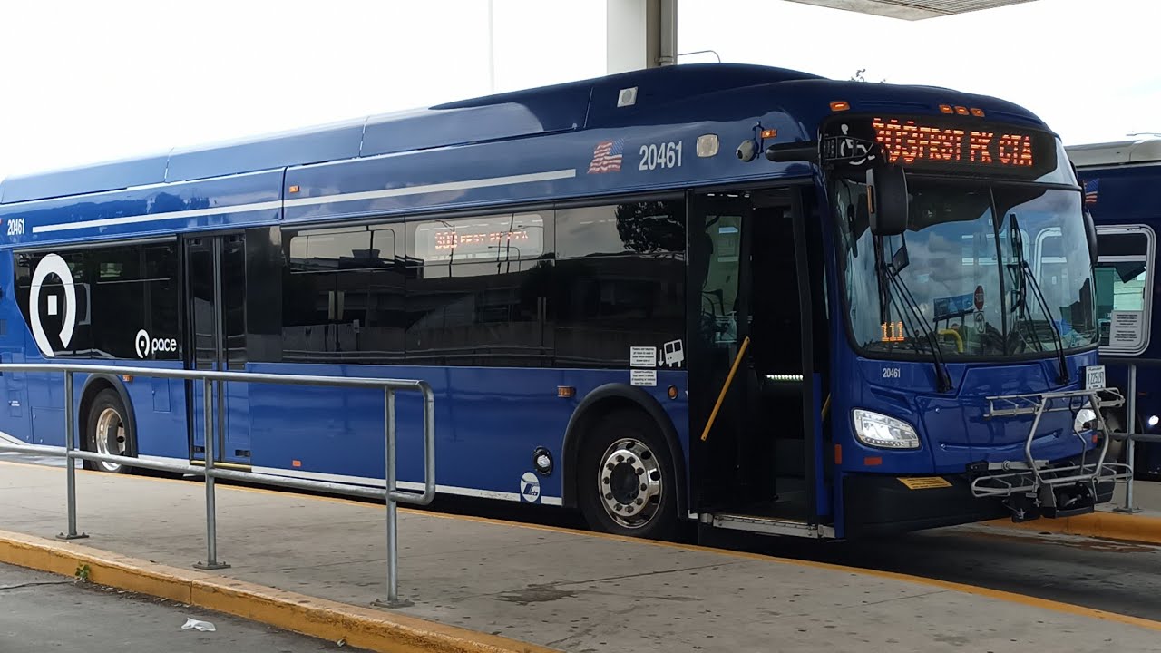 Pace Bus 2020 New Flyer XD40 20461 On Rt 303 Forest Park-Rosemont - YouTube