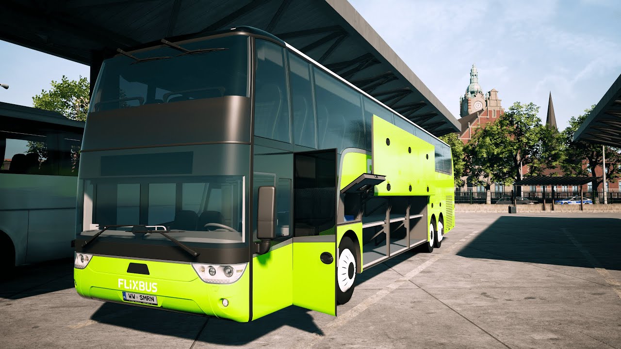 Van Hool TDX21 ALTANO | Fernbus Simulator | DLC POLAND | - YouTube