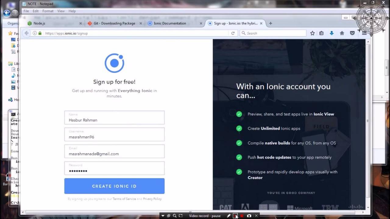 TUTORIAL IONIC PART 1 | INSTALL IONIC DI WINDOWS | [ Praktikum Pemrograman Web Mobile ] - YouTube