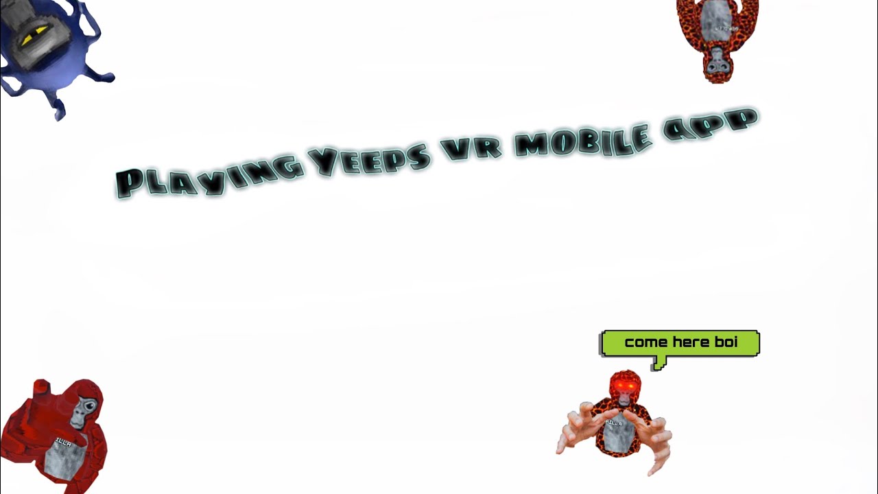 Playing Yeeps on mobile flying at people - YouTube