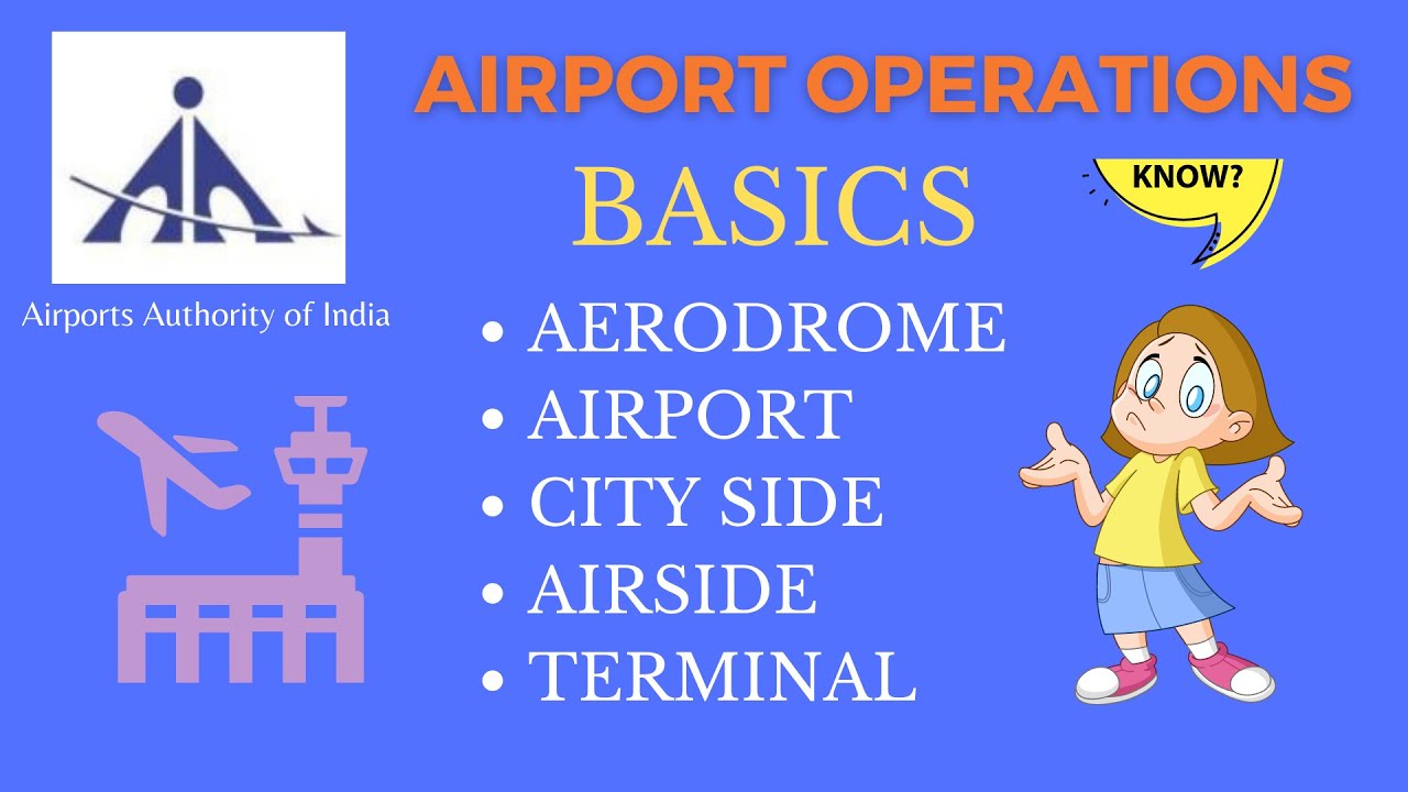 Airport Operations - Learn Basics - Aerodrome | Airport | Landiside ...