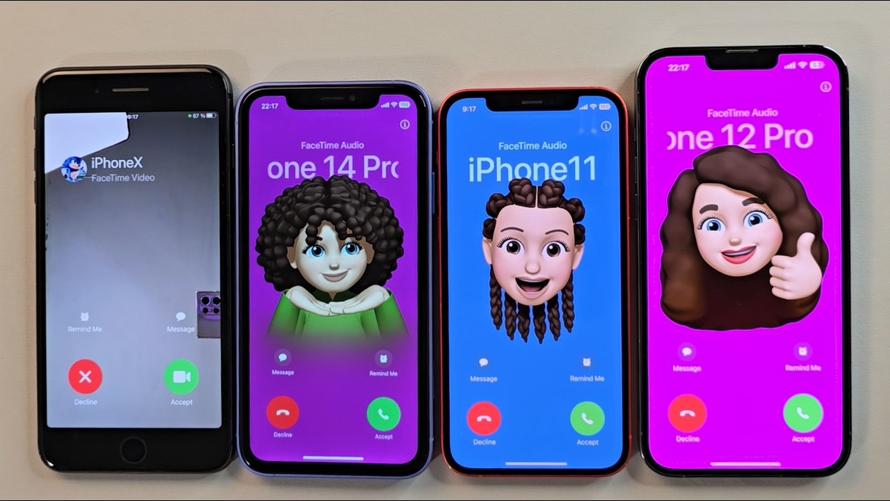 Facetime Incoming call &Outgoing call iPhone 16 iPhone 8p iPhone12 ...