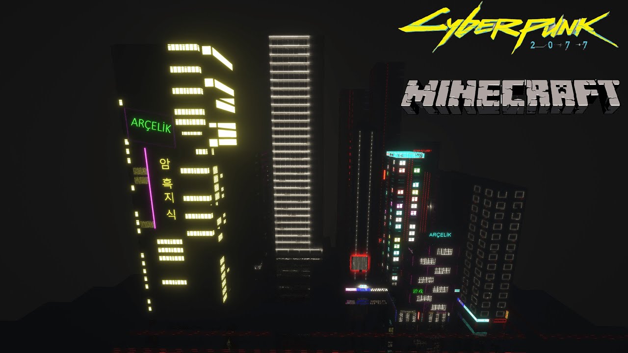 CYBERPUNK style CITY in MINECRAFT! [PART 7] - YouTube