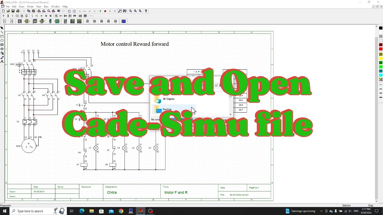 Ep03 How to save and open on cade-simu file 2024 - YouTube