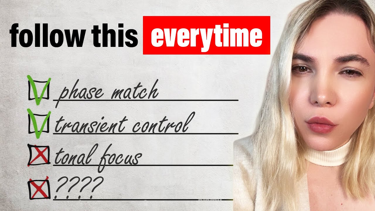 This 12 Point CHECKLIST will make your tracks 30% BETTER - YouTube