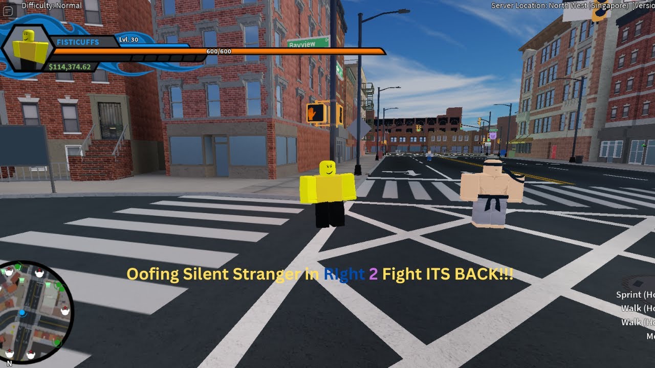 Oofing Silent Stranger In Right 2 Fight (ITS BACKK!!) - YouTube