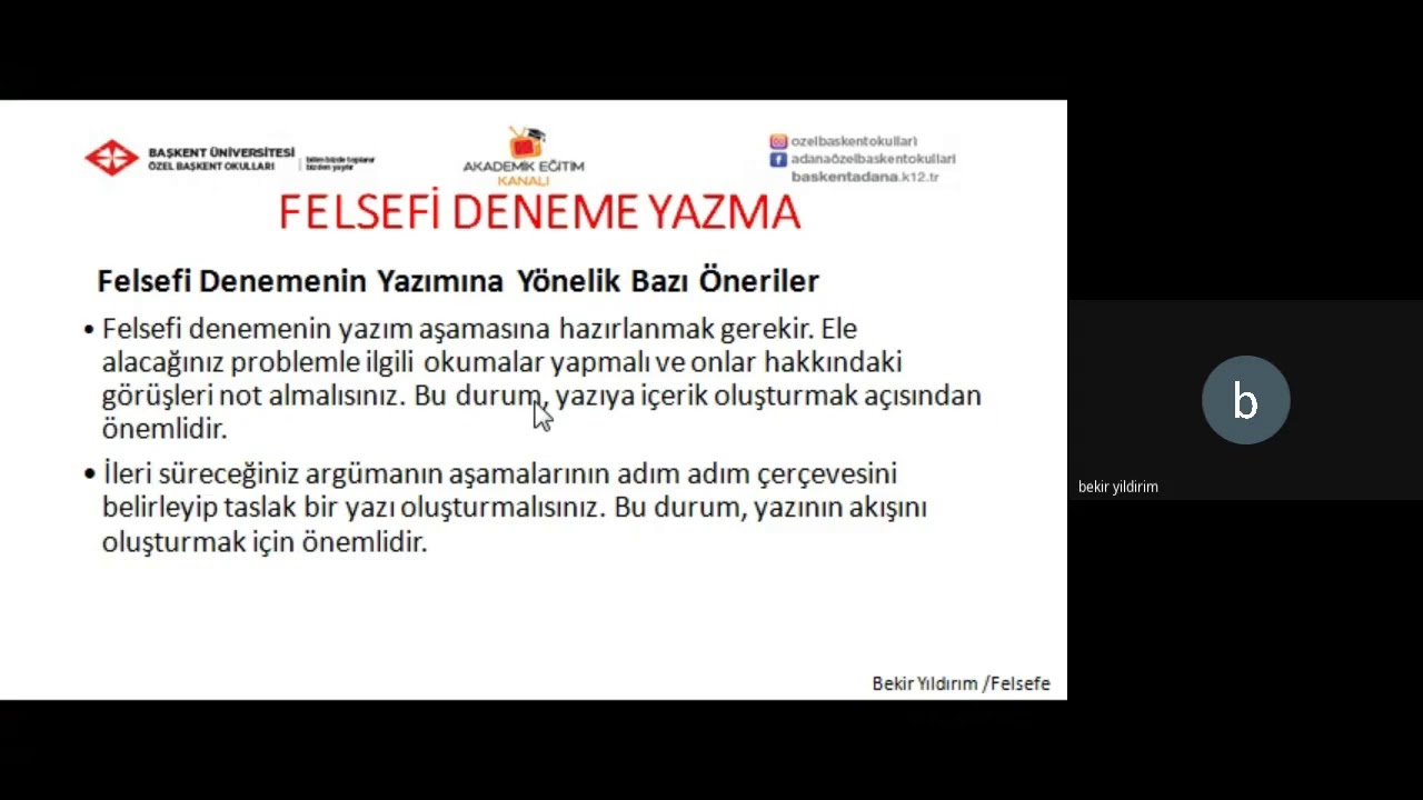 12- Felsefi Deneme Yazma- Akıl Yürütme Becerileri - YouTube