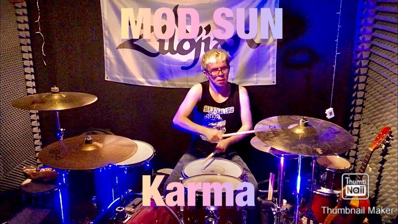 MOD SUN Karma Drum cover - YouTube