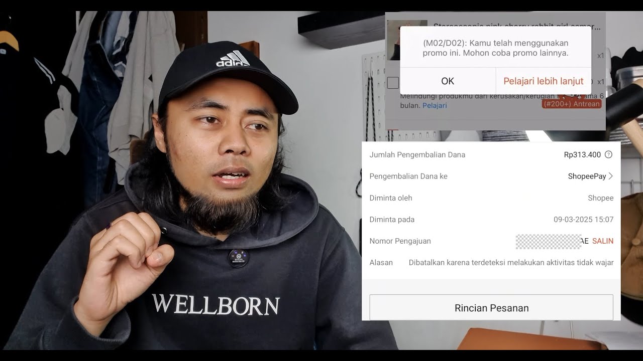 CARA MENGATASI TIDAK BISA PESAN DI SHOPEE, TIBA TIBA DIBATALKAN / MUNCUL KODE MO02/D02 - YouTube