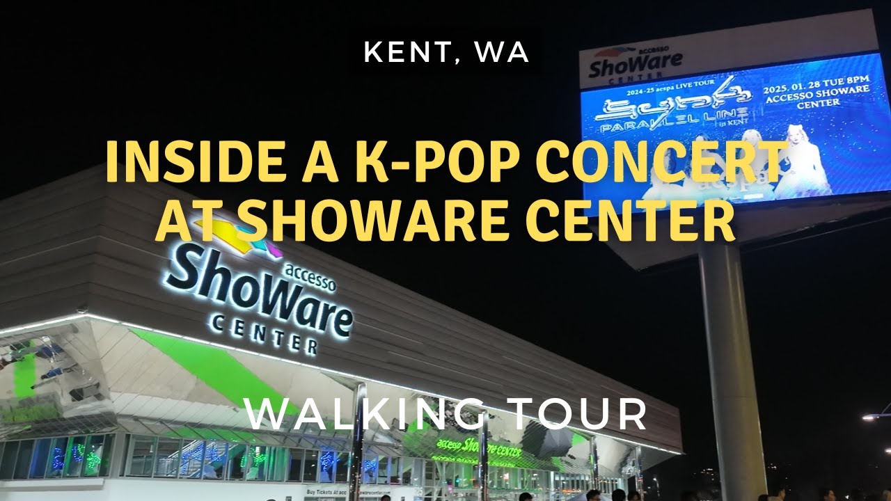 Inside the ShoWare Center at a K-pop Concert (Aespa) | Walking Tour ...