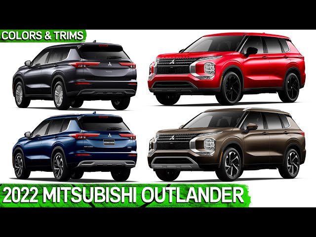 2022 Mitsubishi Outlander Colors All