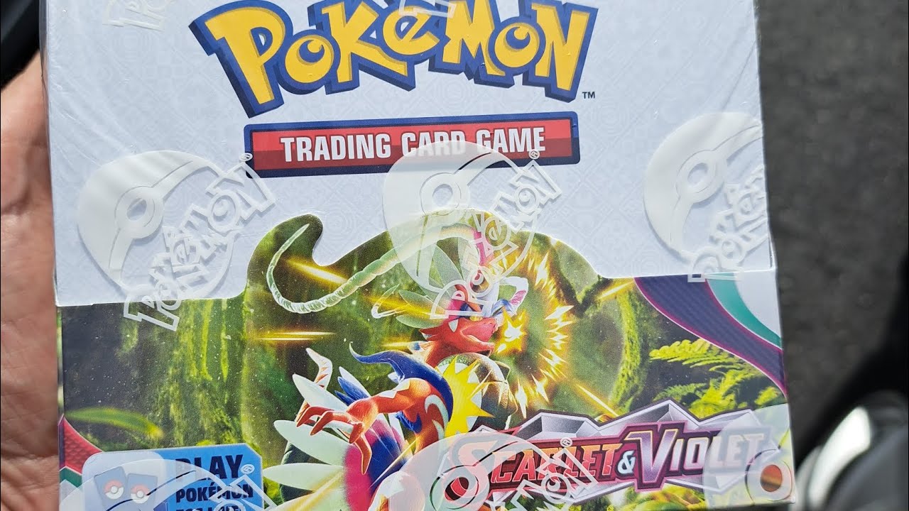 Opening a Scarlet and Violet Booster Box. This is my first ever Booster ...