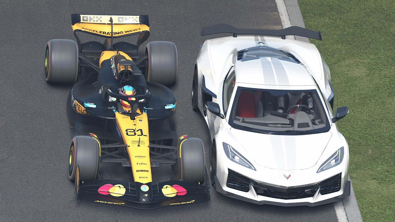 McLaren F1 2025 vs Supercars & Hypercars at Albert Park - YouTube