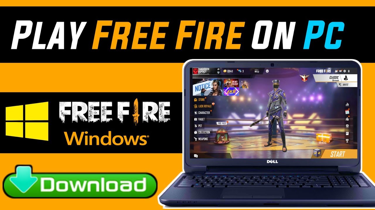 🔥🎮How To Play Free Fire In Laptop💻 ||💚Download Free Fire In PC Full ...