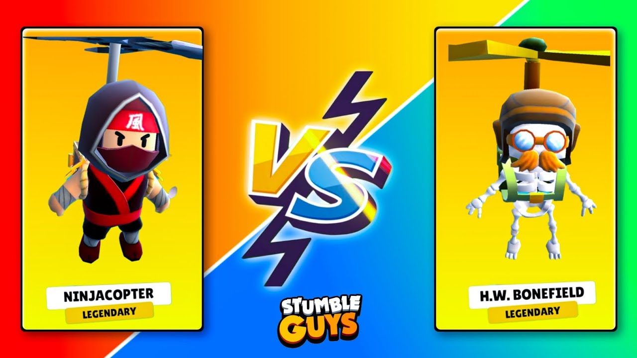 NEW SKIN 0.49 BETA | NINJACOPTER vs H.W BONEFIELD | Battle In Stumble ...