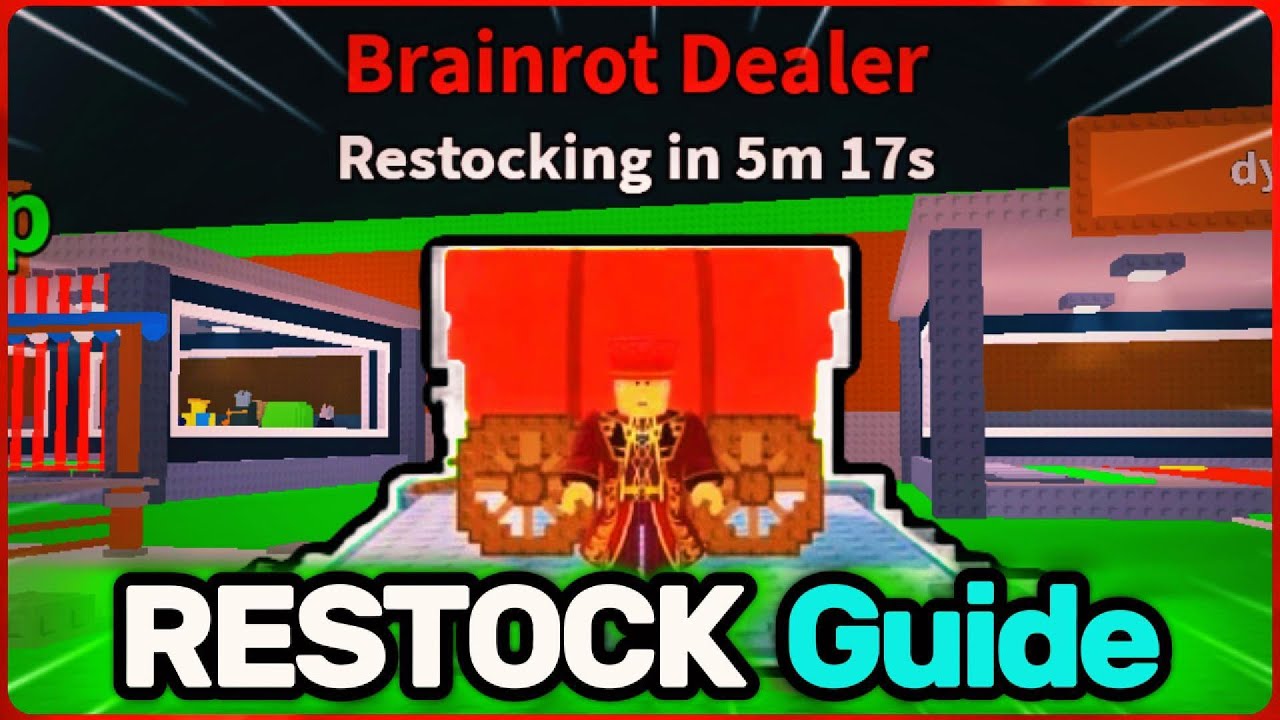 BRAINROT DEALER RESTOCK GUIDE in Steal a Brainrot (How to Get Rares ...