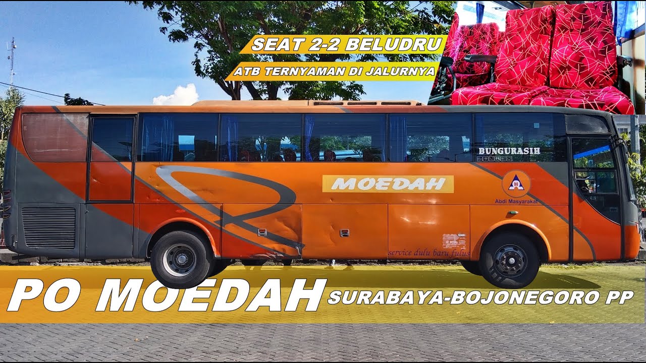 Ex Handoyo VIP 😎 Bus Moedah ATB Seat 2-2 l Trip Surabaya Bojonegoro ...