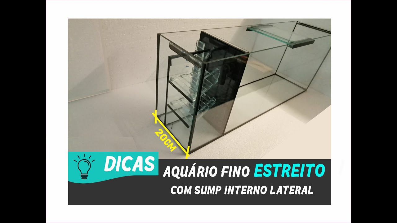 DICAS Aquário Estreito com Sump Lateral - AQUA DENIELS - YouTube