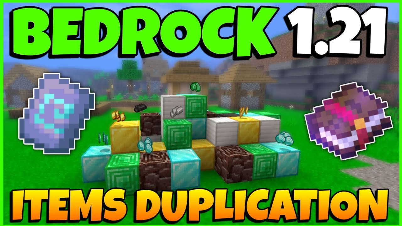 HOW TO DUPLICATE in MCPE | MINECRAFT BEDROCK AND POCKET EDITION 1.21 ...