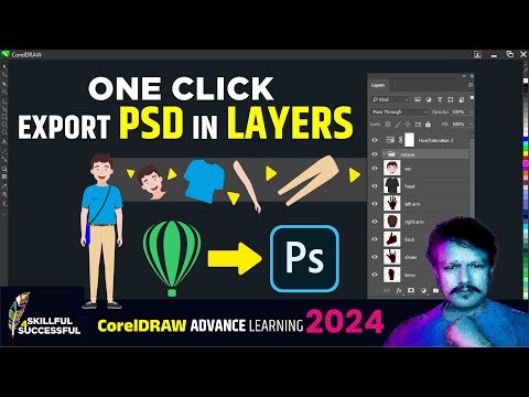 10. Learn How to Export PSD file from CorelDraw in layers. - YouTube