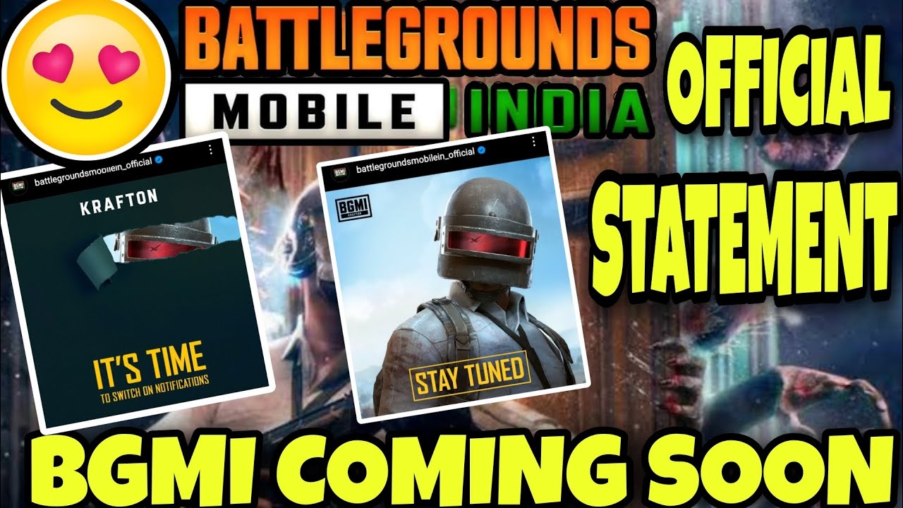 BGMI OFFICIAL STATEMENT|| GAME IS BACK 😍#bgmi #battlegroundsmobileindia ...