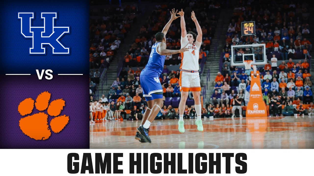 Kentucky vs. Clemson Game Highlights | 2024-25 ACC Men's Basketball ...
