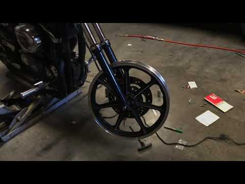 Mag wheel on the Sportster!!! - YouTube