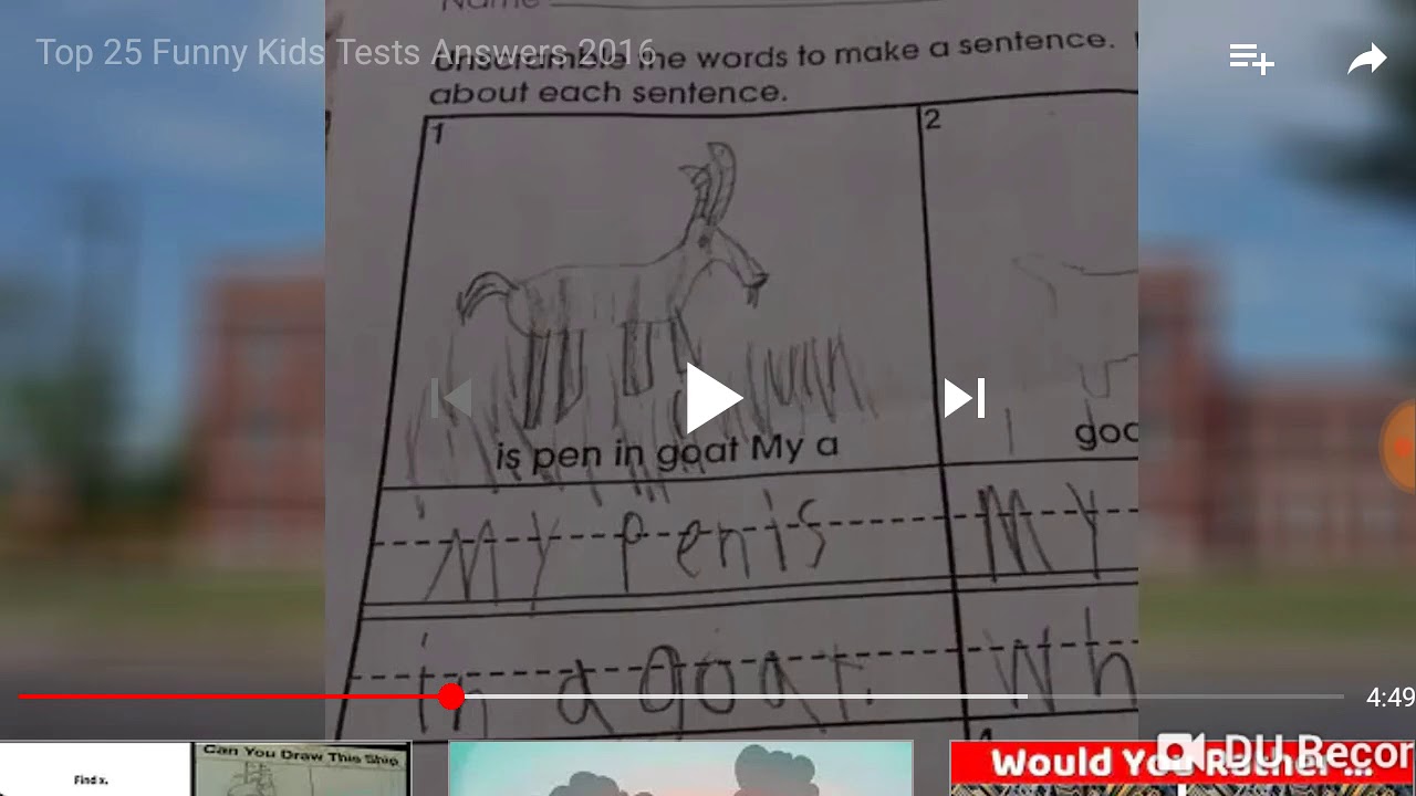 FUNNIEST KIDS TEST ANSWERS! - YouTube